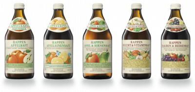 Saft-Kiste mit fünf verschiedenen Säften à 4 Flaschen