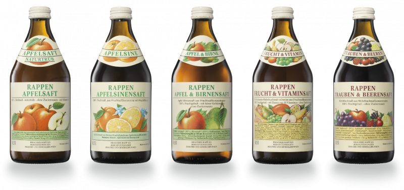 Saft-Kiste mit fünf verschiedenen Säften à 4 Flaschen