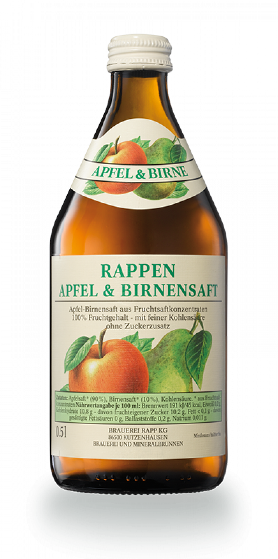 Apfel & Birnensaft mit wenig Kohlensäure